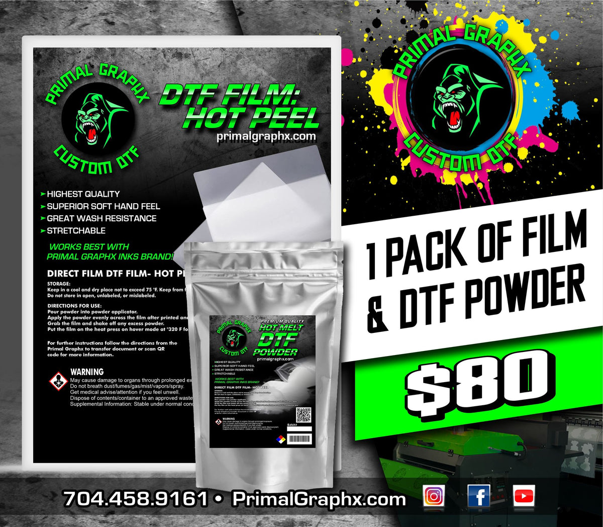 A3+ Film & 2.2lbs Powder – Primal Graphx