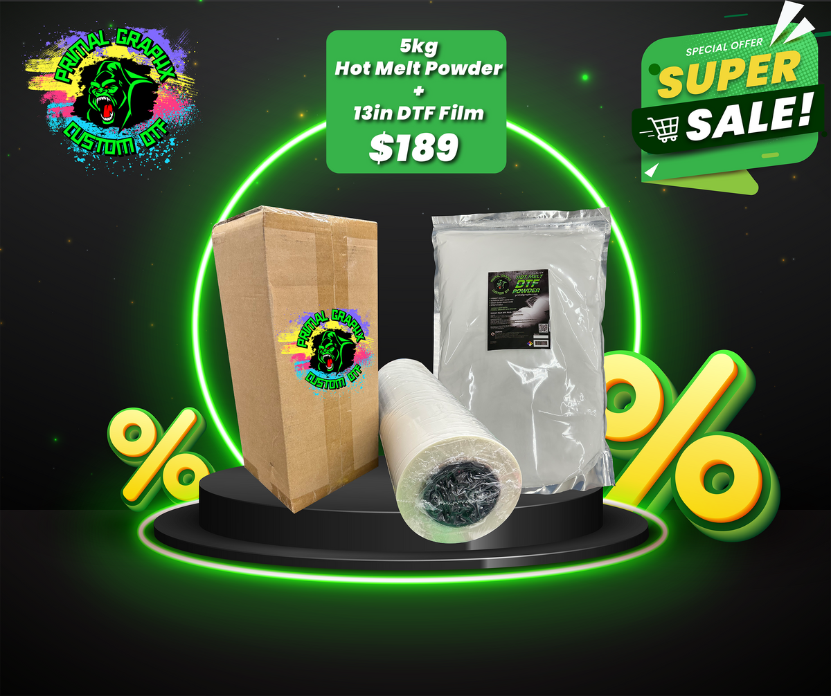 13" DTF Film + 5kg Powder – Primal Graphx