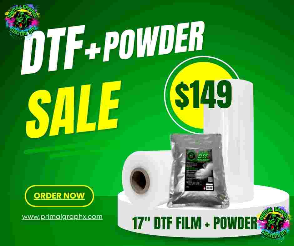17" DTF Film + Powder – Primal Graphx
