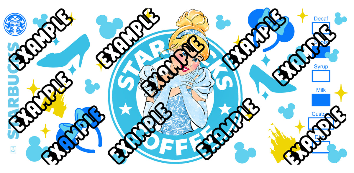 Glass slipper Star$ UV DTF Wrap #13 – Primal Graphx